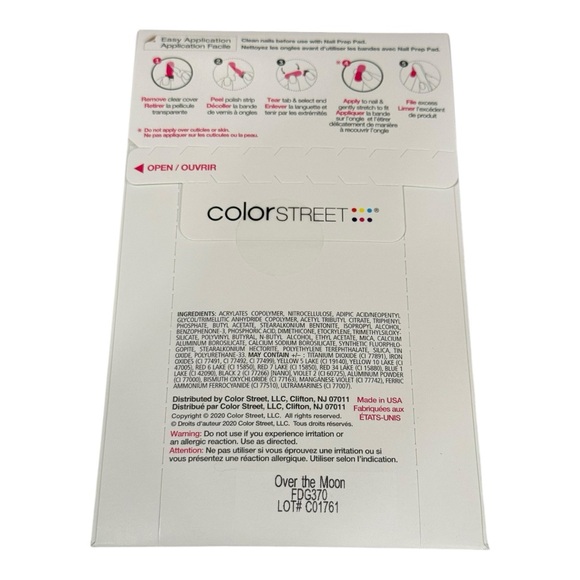 Color Street | Makeup | Color Street Over The Moon Clear Satin White ...